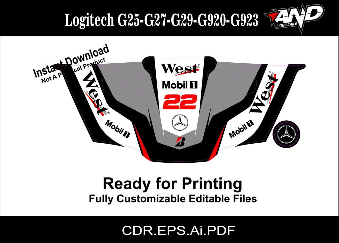 Logitech G29/G923/ G920/G27/G25 Ready for Printing (mercedes Benz - AMG ...