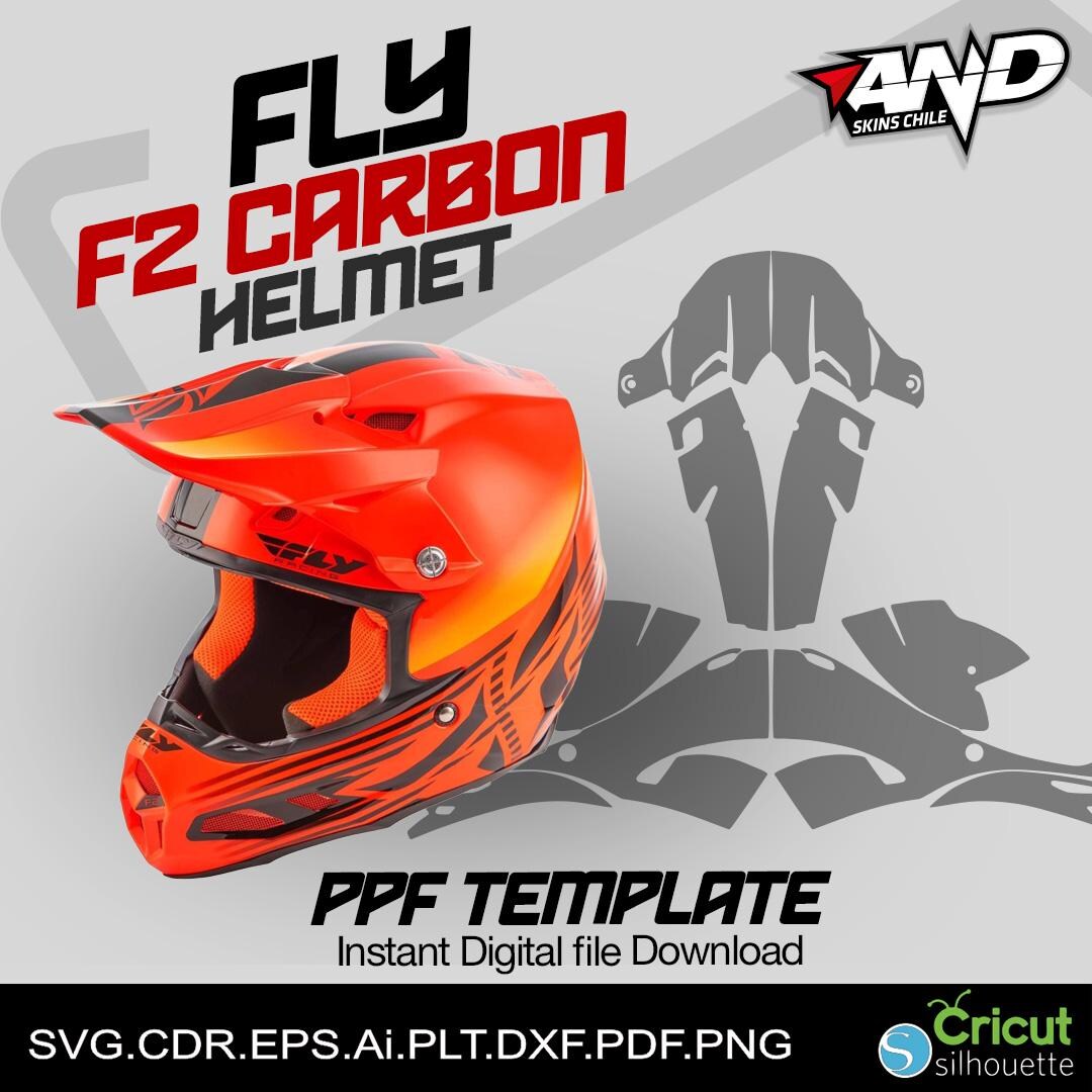 Fly F2 Carbon (L-XL) Ppf Helmet Template Vector Skin Layout Skin Die ...