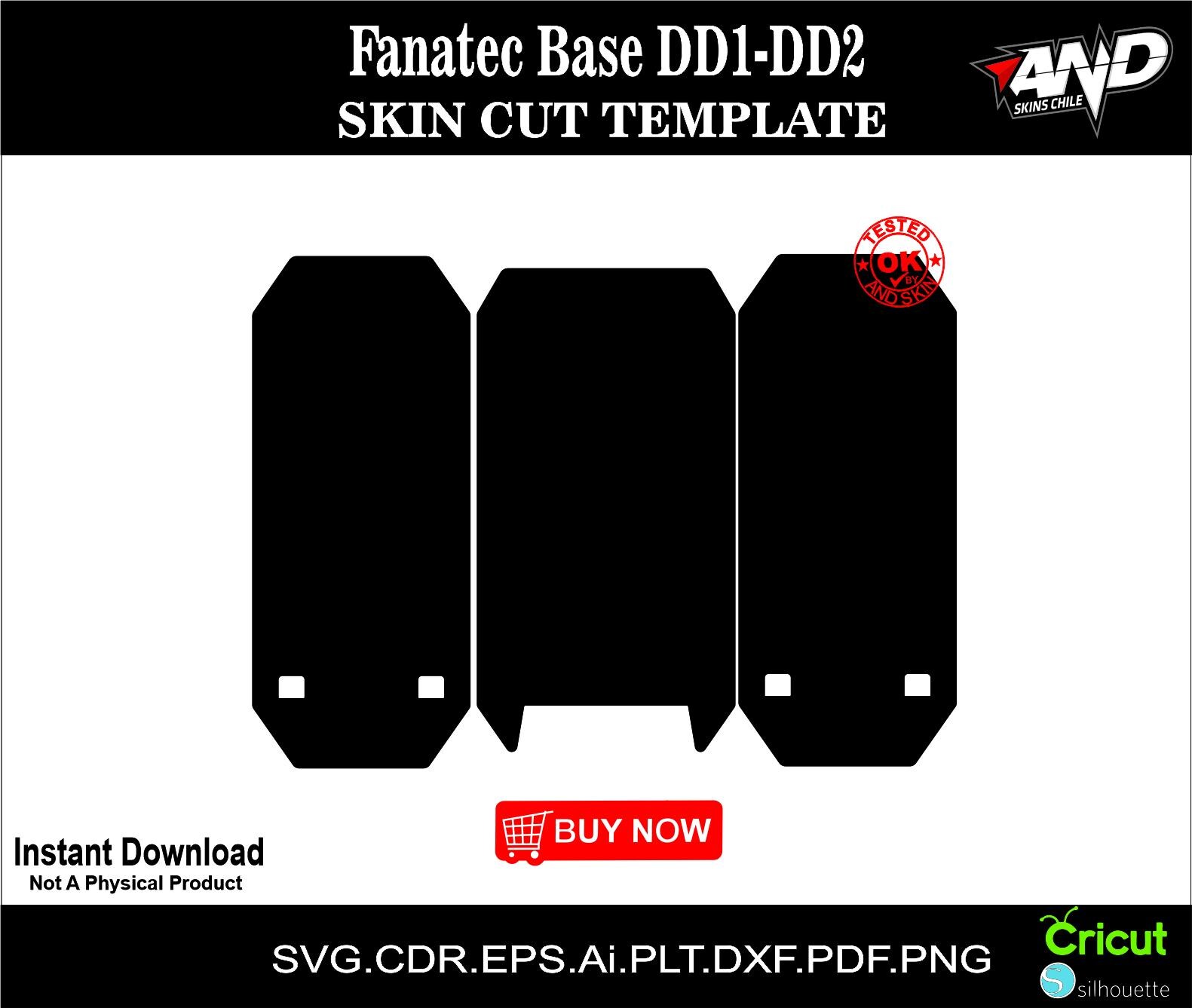 Fanatec Base DD1-DD2 Skin Templater Vector Skin Layout Skin Die Cuts ...
