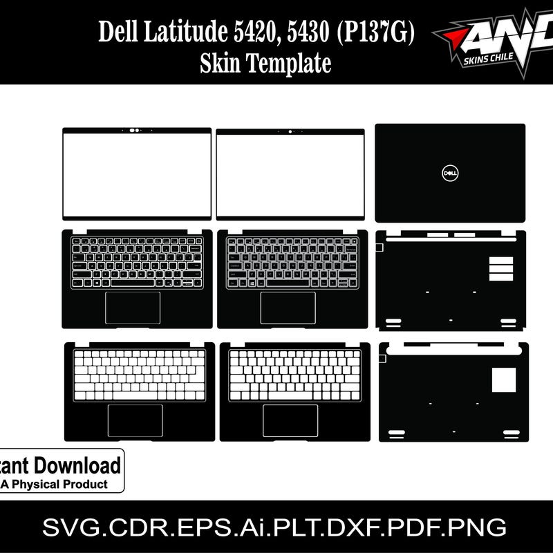 Dell Laptop Skin Template - Etsy