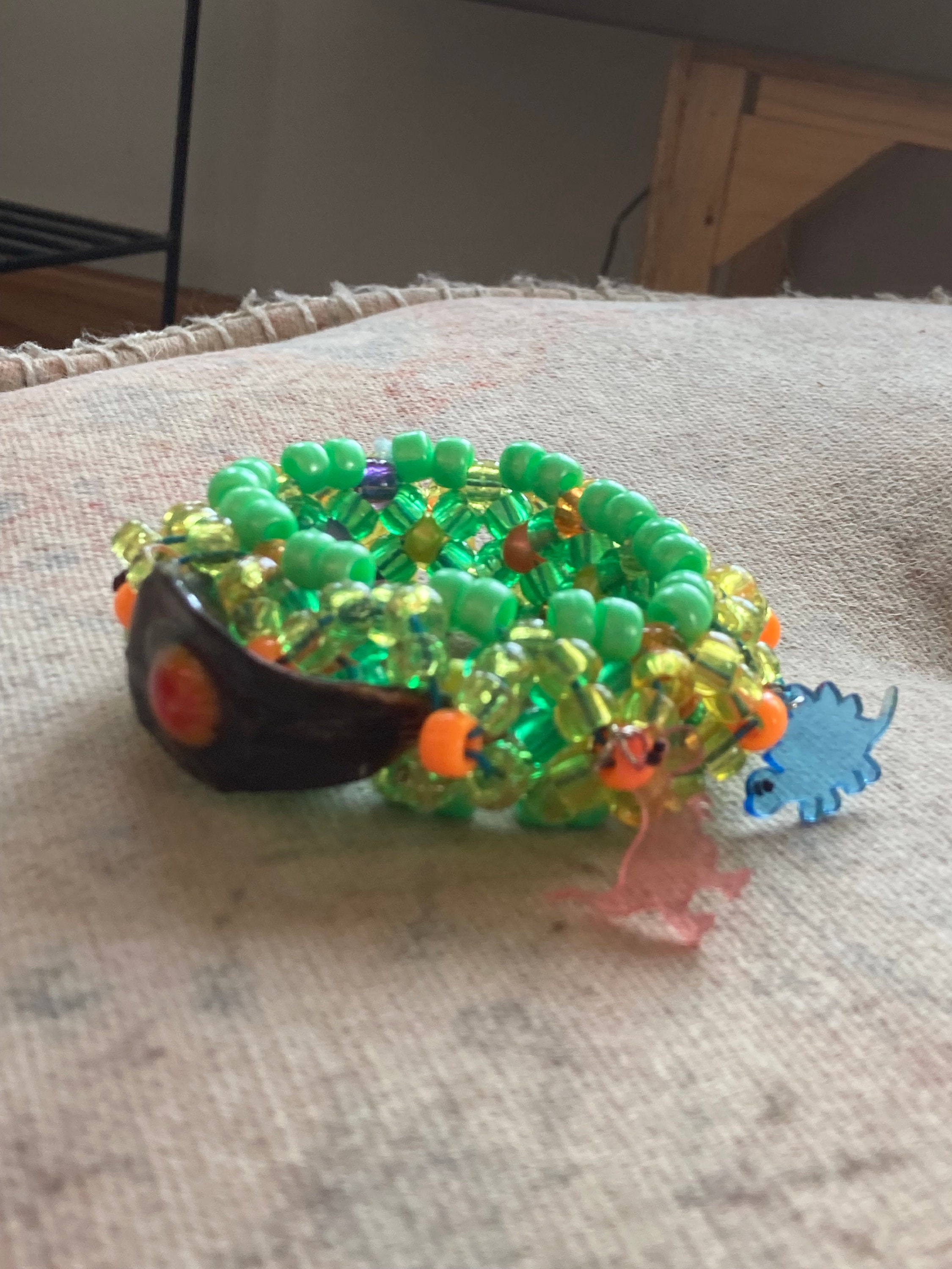 3D Kandi Cuff. Dino Kandi With HUGE Pinecone Scale - Etsy