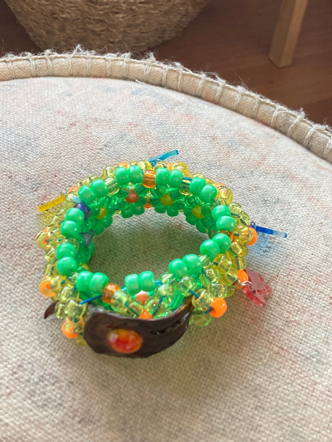 3D Kandi Cuff. Dino Kandi With HUGE Pinecone Scale - Etsy