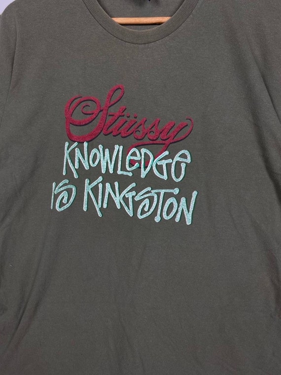 OG Vintage 90s Stussy Knowledge Is Kingston Printed S… - Gem