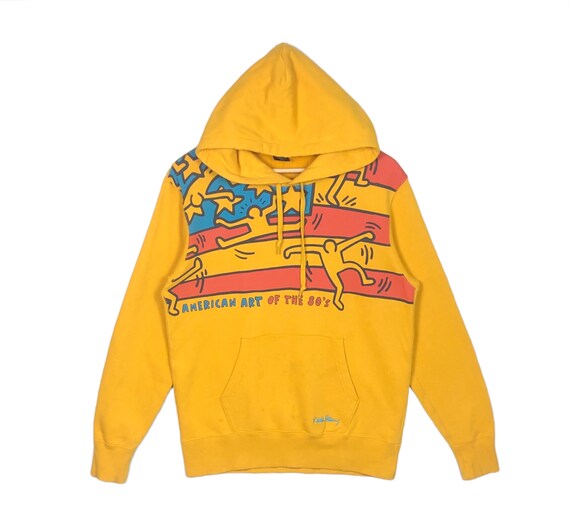 Crazy Keith Haring American Art of The 80s Hoodie Swe… - Gem