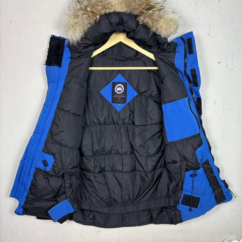 Vintage Canada Goose PBI Expedition Parka Unisex Royal Blue Down Jacket ...