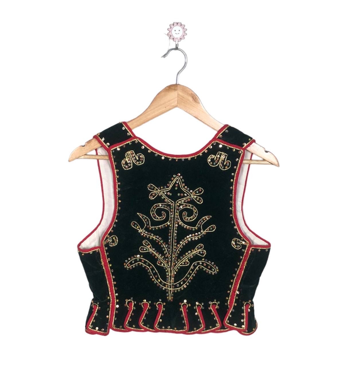 Rare Vintage 70s Polish Waistcoat Embroidered Suede Vest Jacket - Etsy