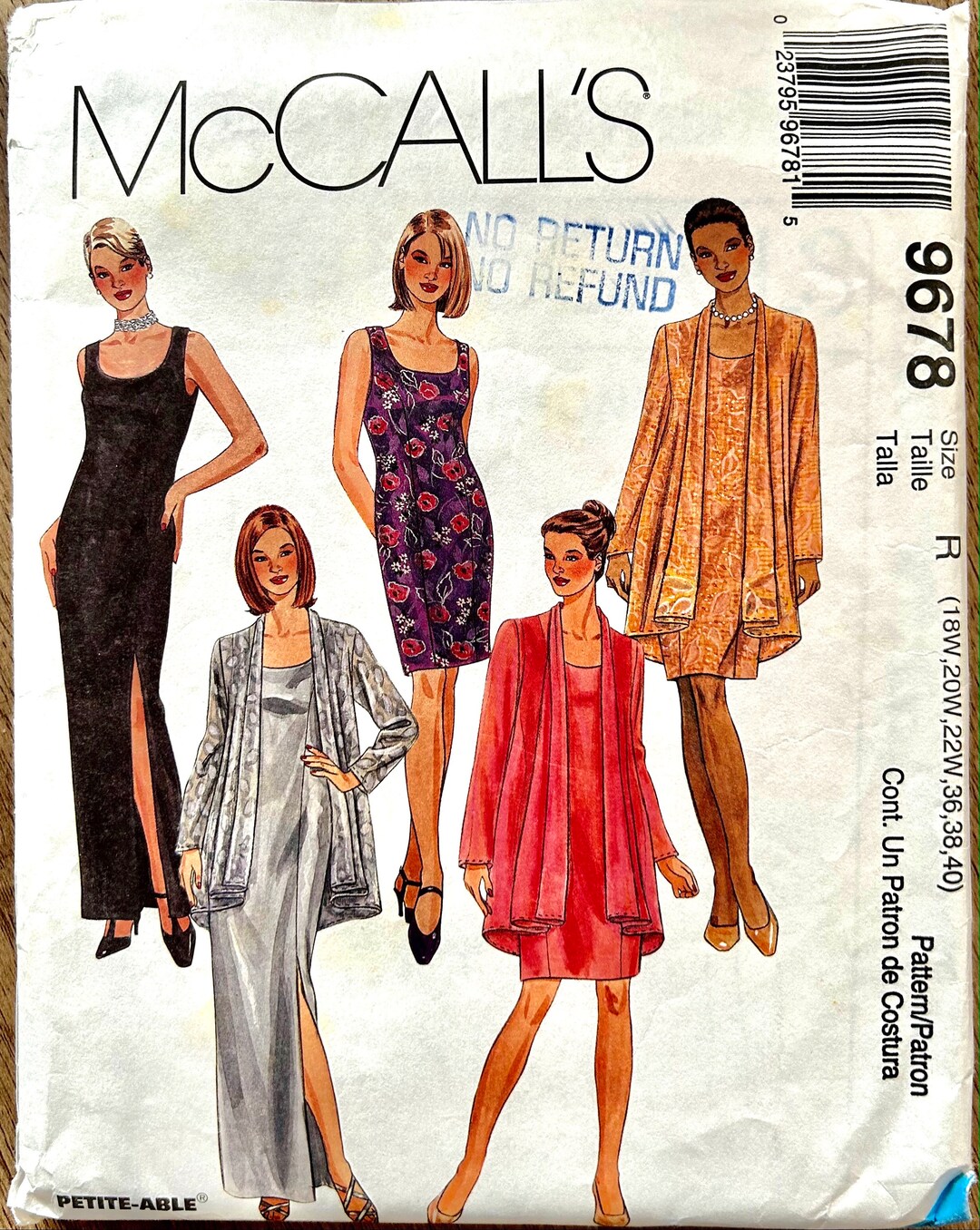 Mccall's Sewing Pattern 9679 - Women's Dress and Jacket Both in 2 ...