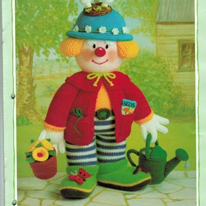 JEAN GREENHOWE'S Knitted CLOWNS - the Red Nose Gang - 5 Different Clown ...