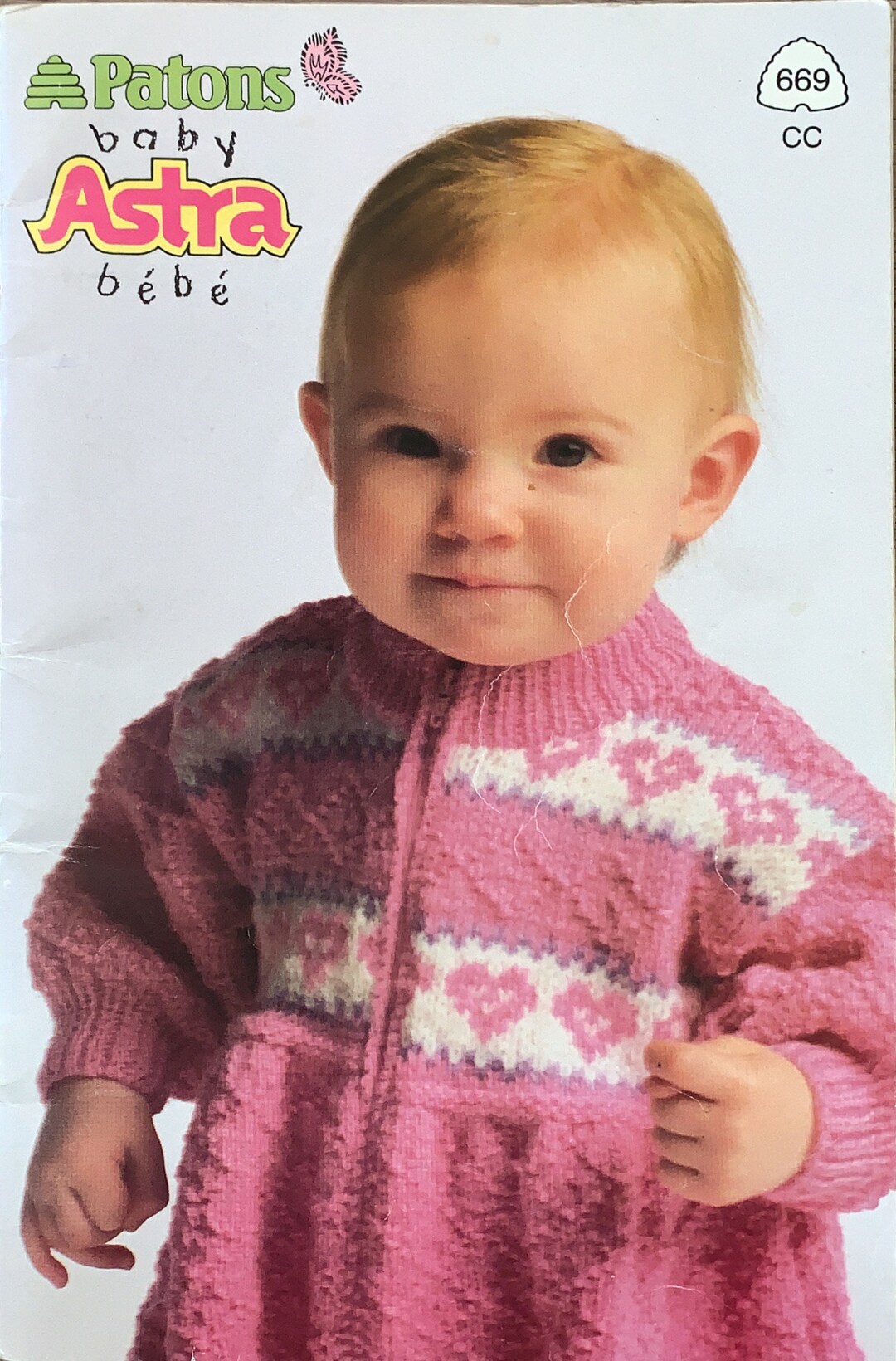 Patons Baby Astra Bébé Knitting Pattern Booklet 669 - Etsy