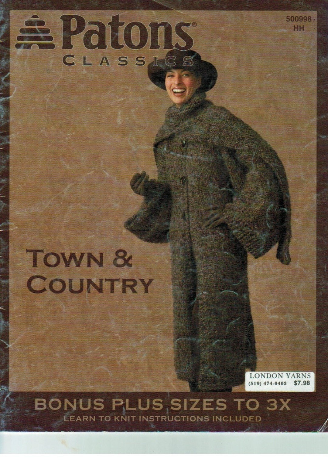 Patons Classics - Town & Country Knitting Pattern Booklet - Bonus Sizes ...