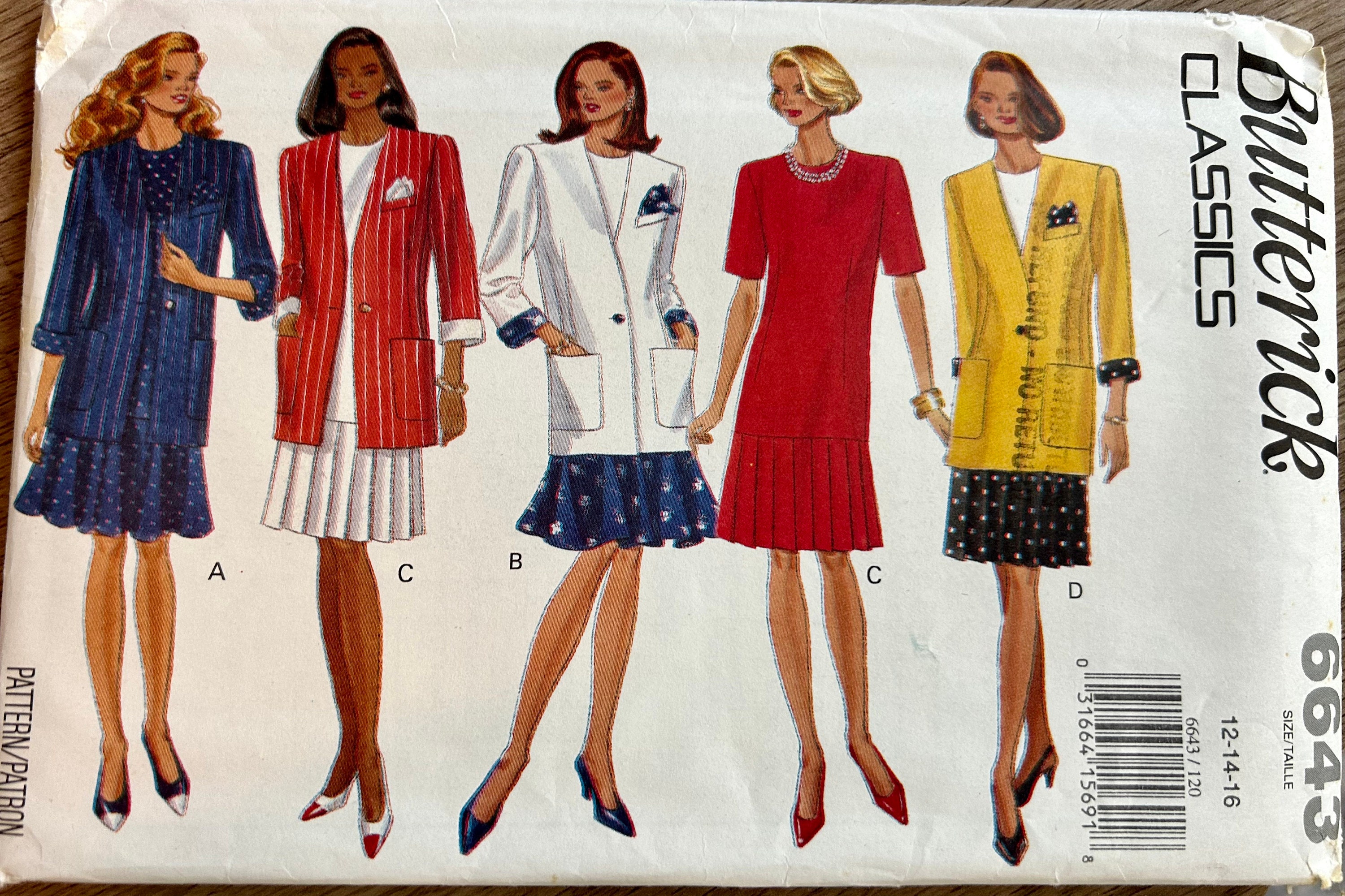 BUTTERICK CLASSICS 6643 Sewing Pattern Misses' / Misses' Petite Jacket ...