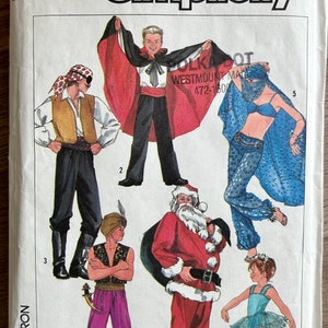 COSTUME SEWING PATTERN Simplicity 7651 - Santa, Count, Pirate, Genie ...