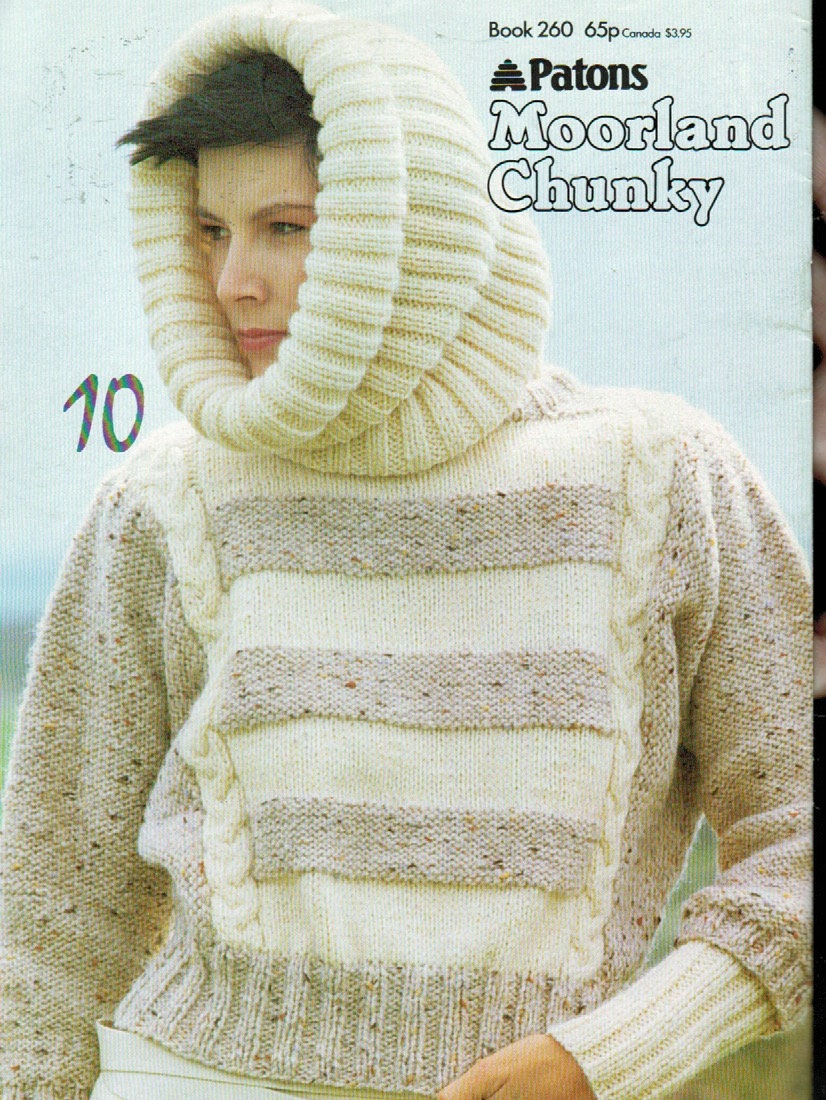 Patons Mooreland Chunky Knitting Pattern Booklet 260 FOR MEN & WOMEN 10 ...