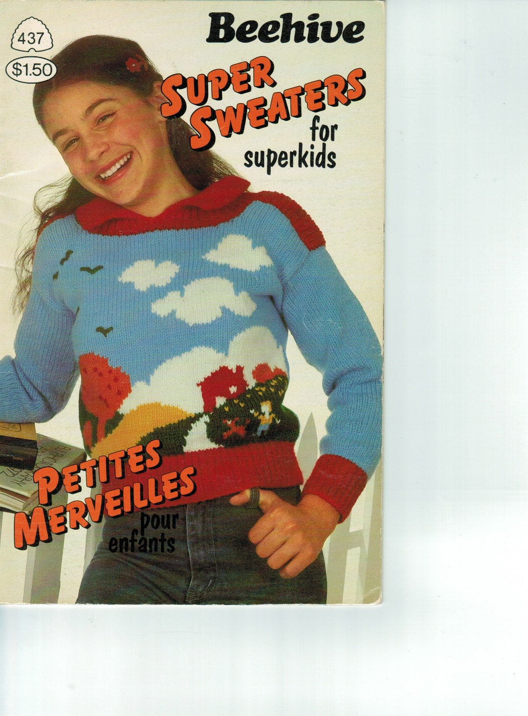 Beehive Knitting Pattern Booklet - Super Sweaters for Superkids 1982 - Etsy