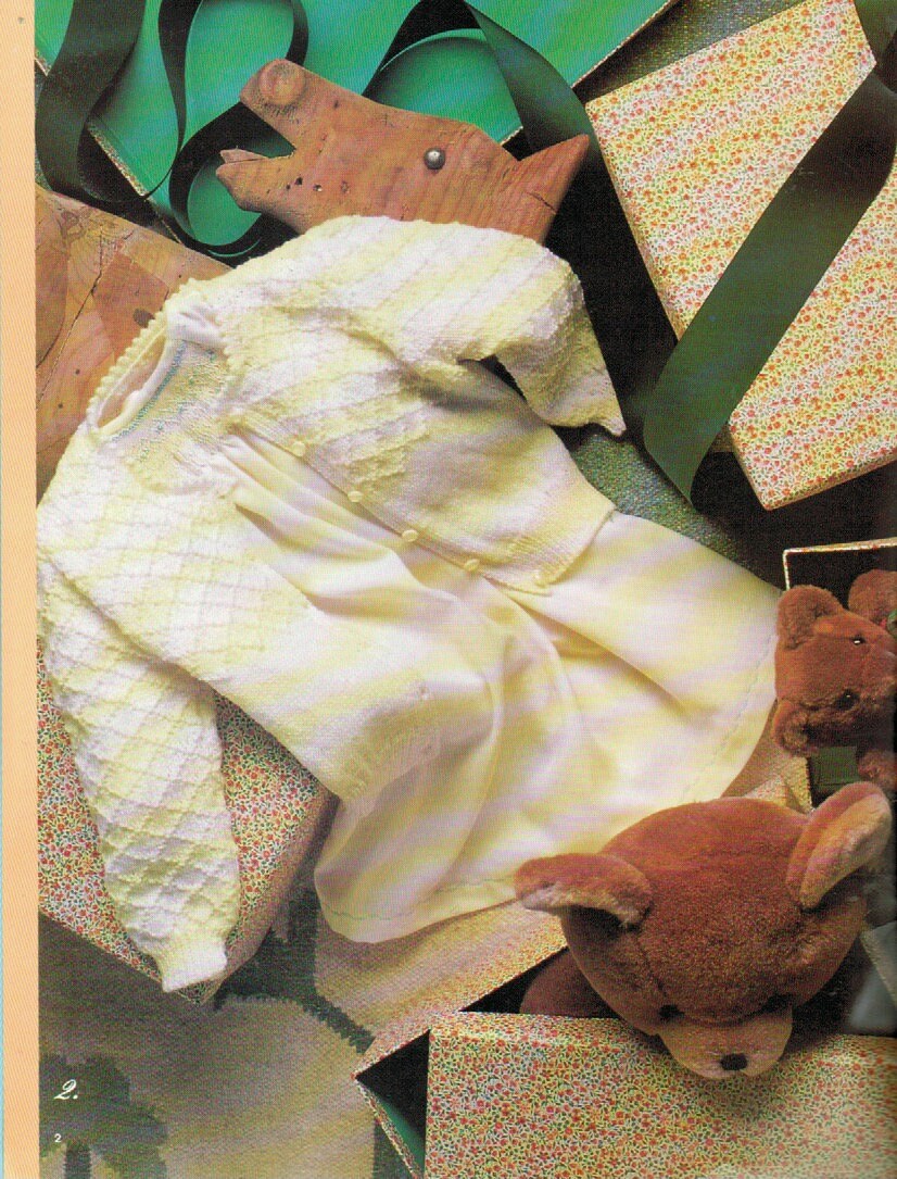 Patons "for Baby With Love" Knitting Pattern Booklet 541 - 7 Delightful ...