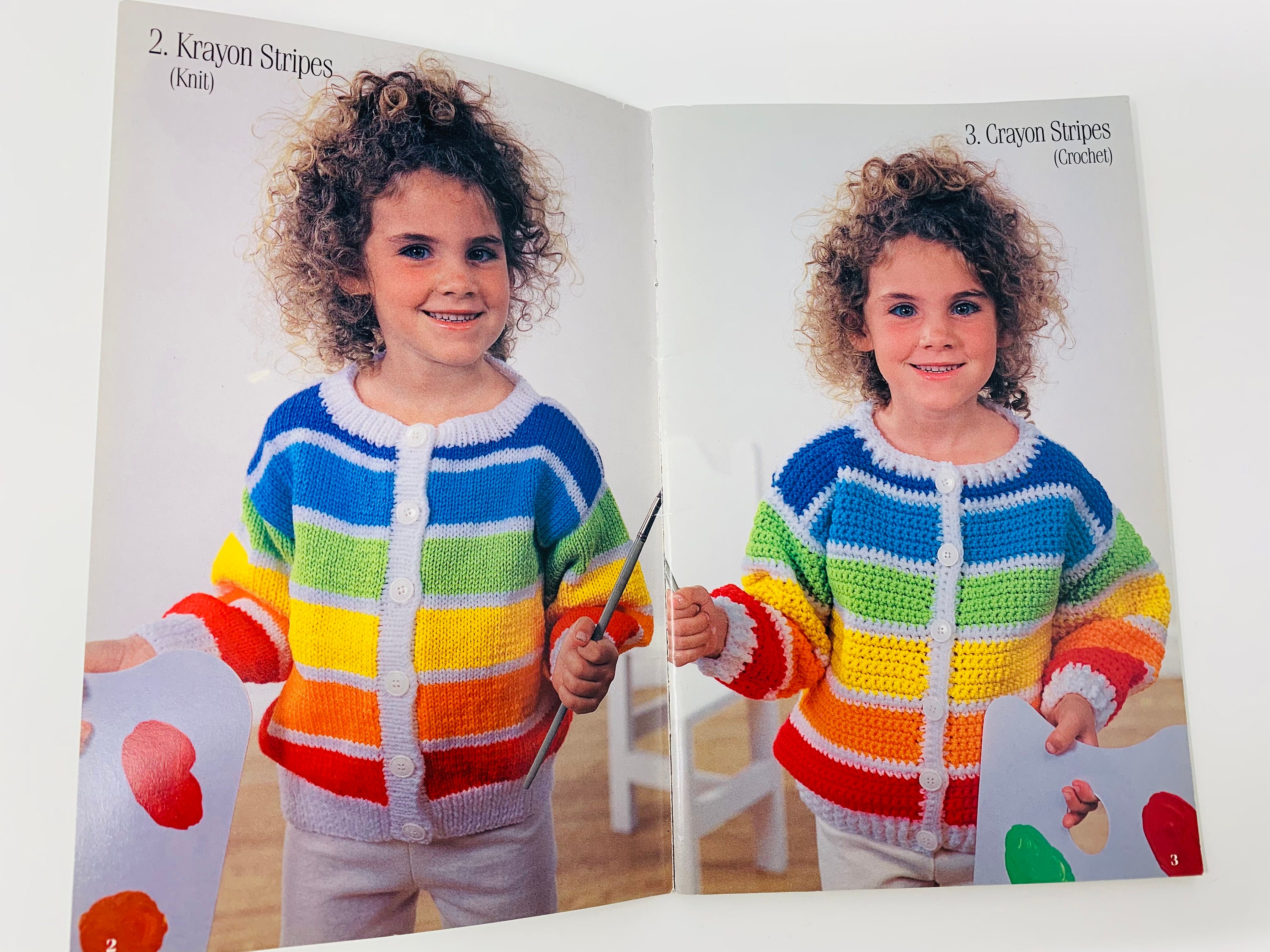 Red Heart Kids Knit and Crochet Pattern Booklet - Koop Kids - Etsy