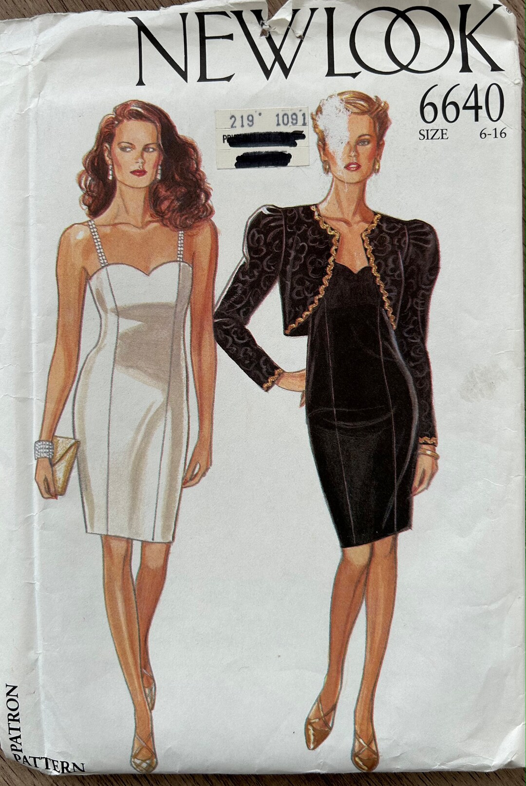 LADIES BOLERO & DRESS Sewing Pattern - New Look 6640 - Size 6 - 16 - Etsy
