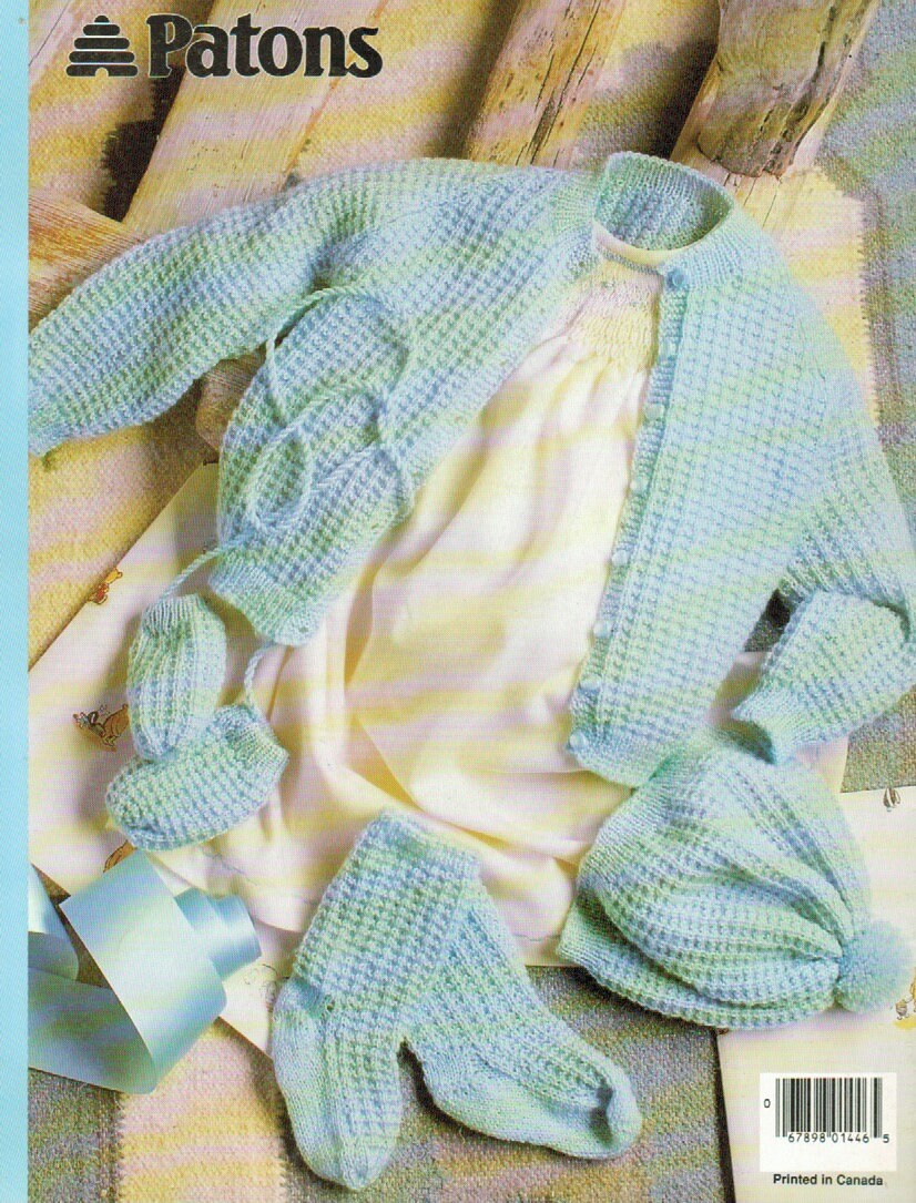 Patons "for Baby With Love" Knitting Pattern Booklet 541 - 7 Delightful ...