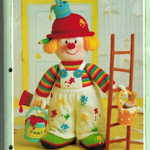 JEAN GREENHOWE'S Knitted CLOWNS - the Red Nose Gang - 5 Different Clown ...