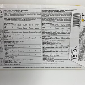 Simplicity Sewing Pattern 1813 A - Vintage Baby - US Sizes Xxs - L - Etsy