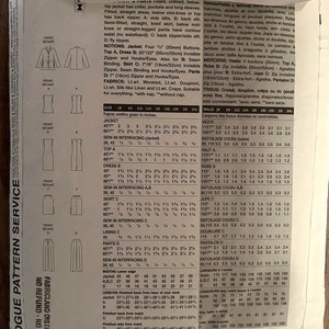 VOGUE WARDROBE TAMOTSU Sewing Pattern 2624 - Misses / Misses Petite ...