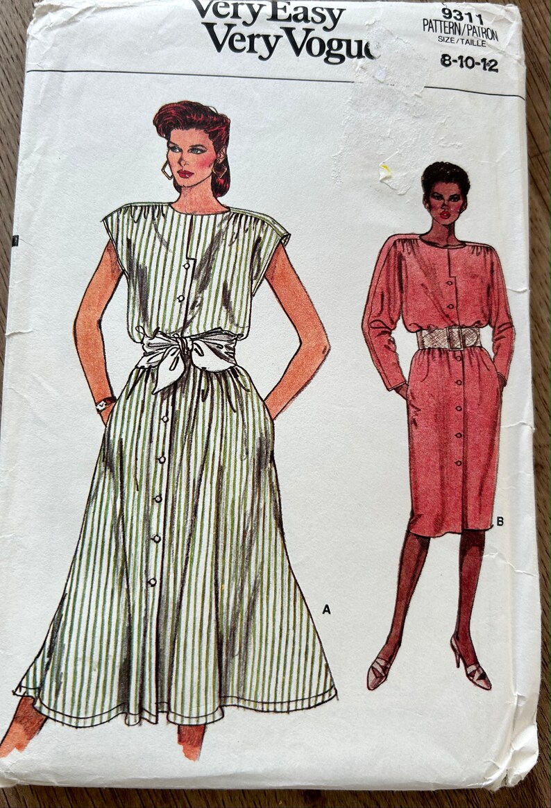 Vintage VERY EASY VOGUE Sewing Pattern 9311 Misses Dress - Etsy