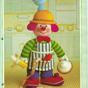 JEAN GREENHOWE'S Knitted CLOWNS - the Red Nose Gang - 5 Different Clown ...