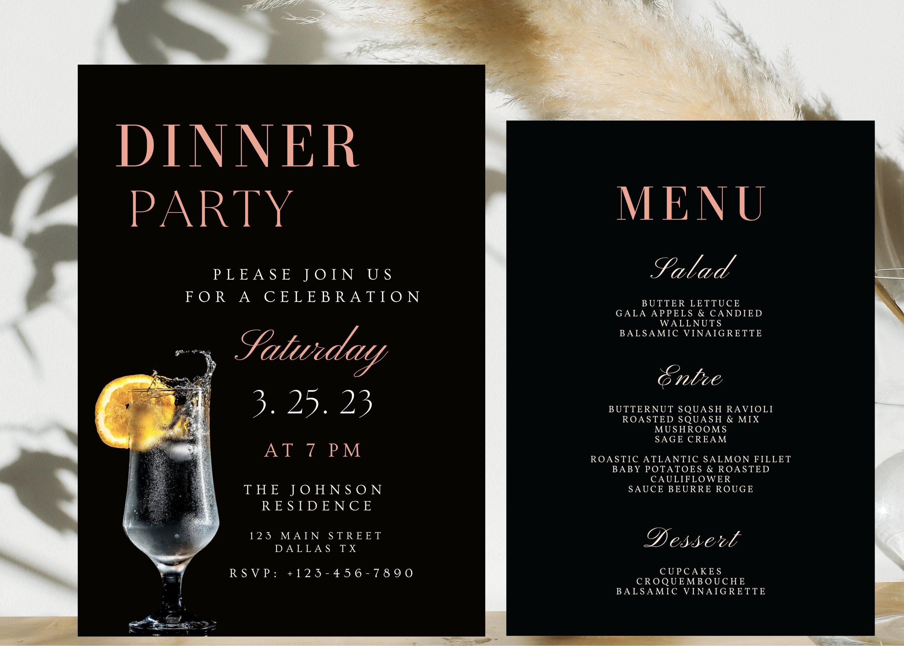 Dinner Party Invitation, Dinner Party E-vite, Dinner Party Invite ...