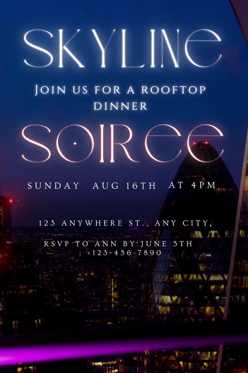 Dinner Party Invitation, Dinner Invitation, Dinner Invitation Template ...