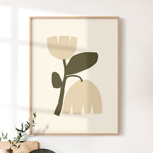 Abstract Botanical Floral Wall Art Large Printable Digital Download ...