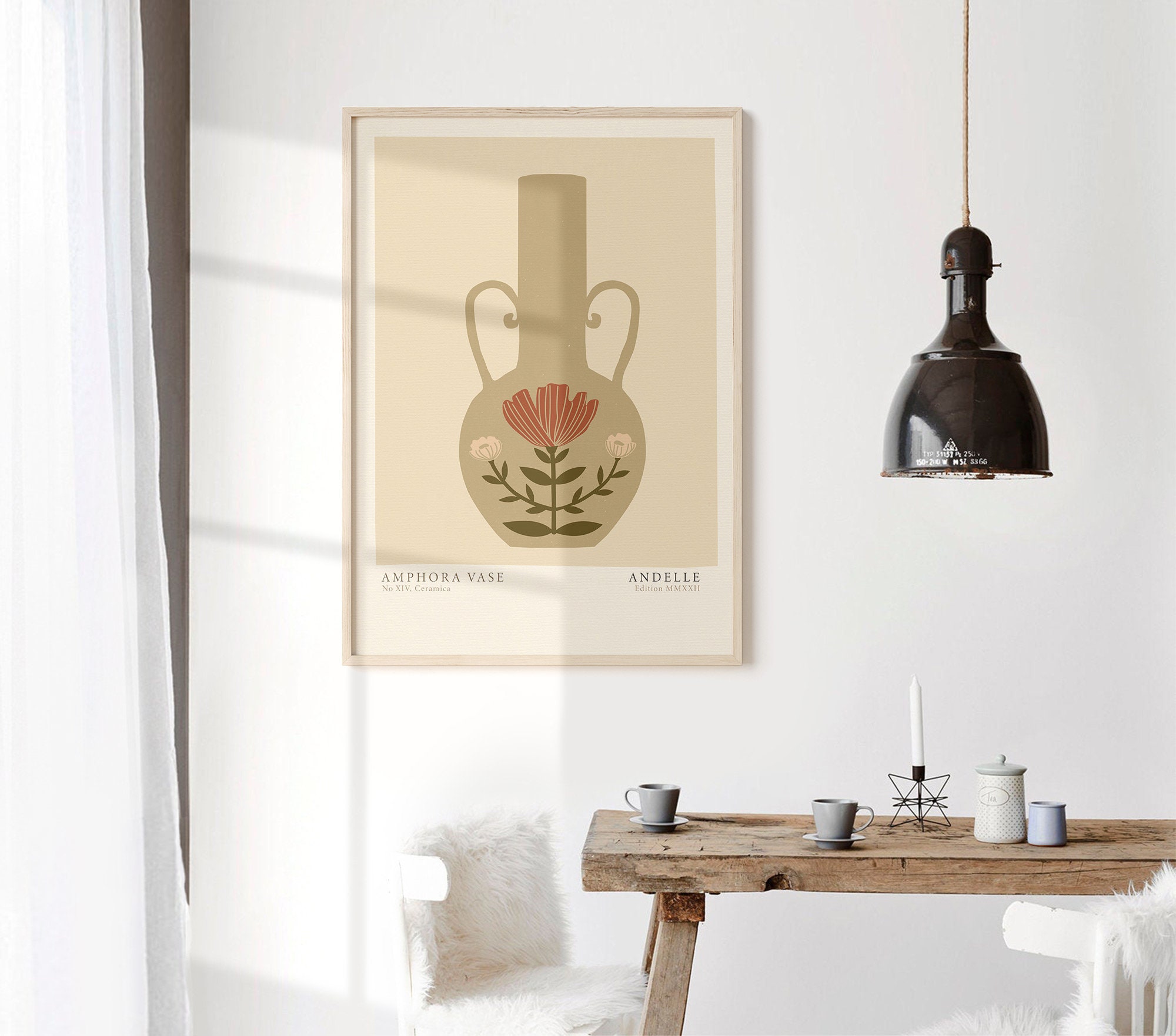Greek Vase Art Print: Abstract Pottery Poster (digital Download) - Etsy
