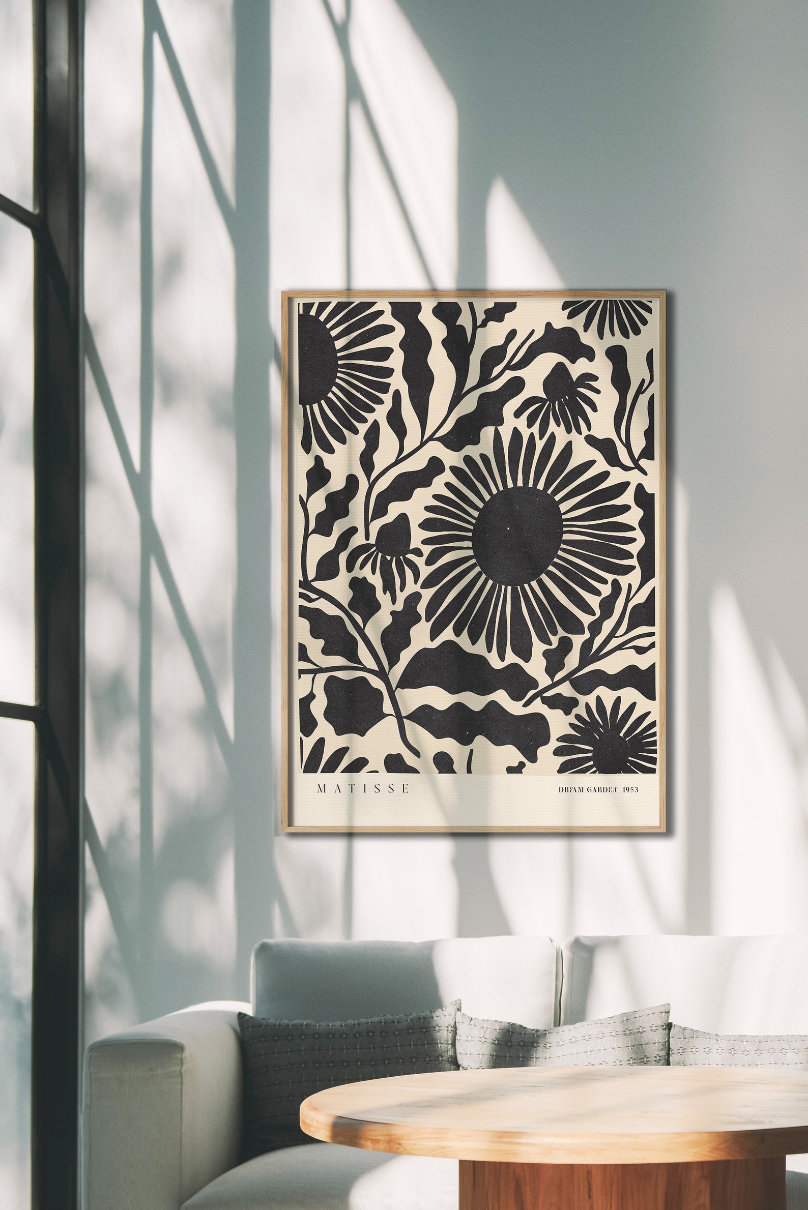 Abstract Botanical Flowers Poster Digital Download Wall Print - Etsy