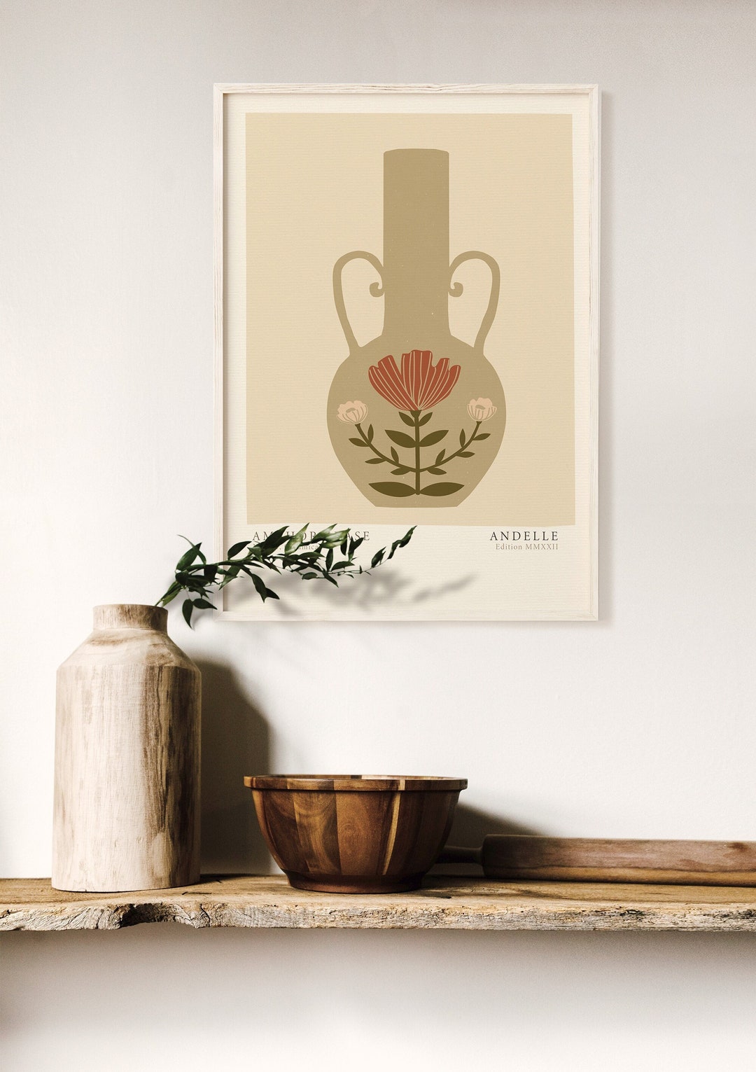 Greek Vase Art Print: Abstract Pottery Poster (digital Download) - Etsy