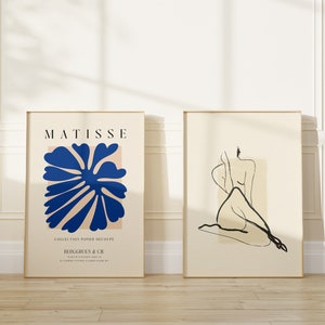 Body Line Art Exhibition Poster Abstract Female Art Neutral Print ...