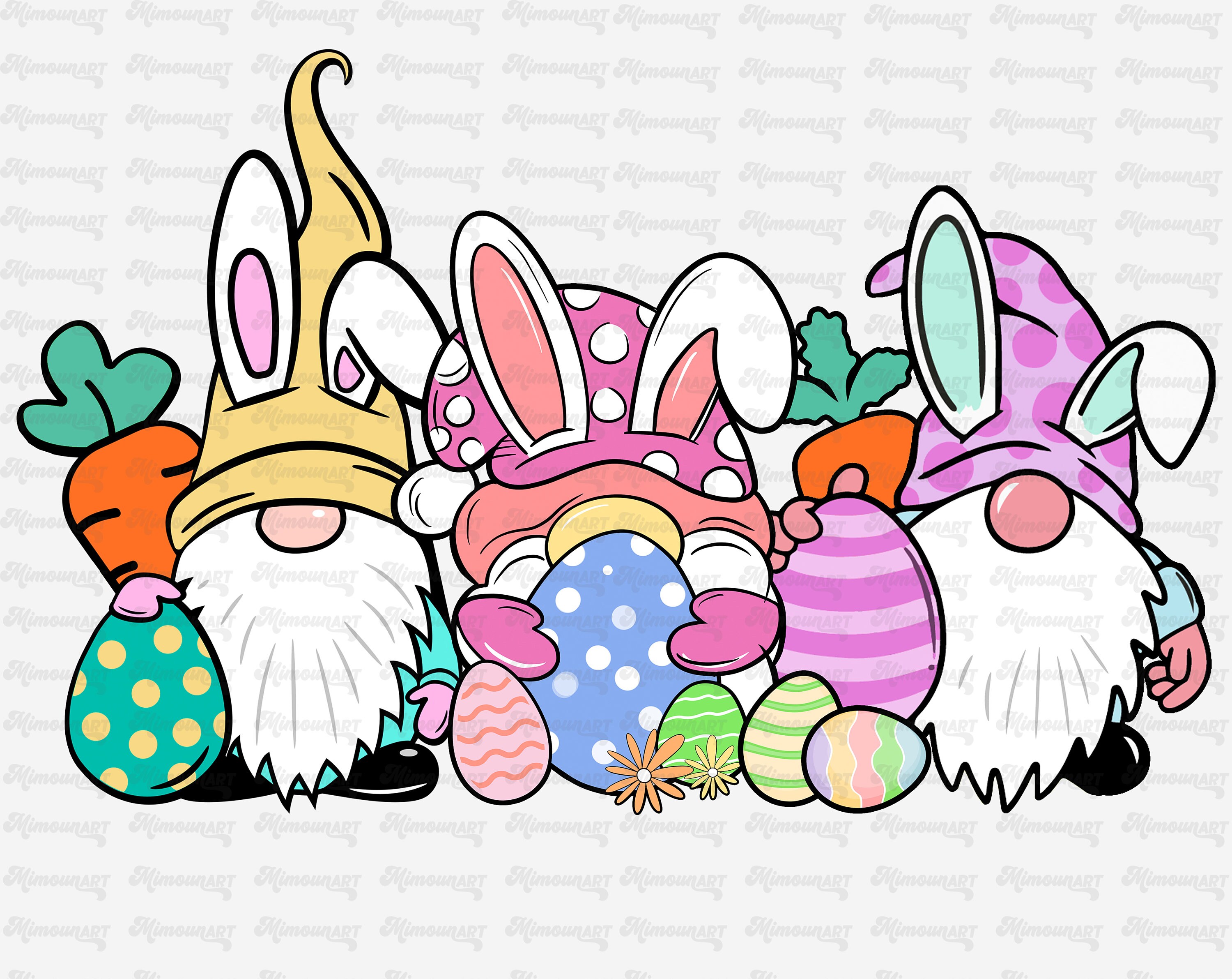 Easter PNG Easter Gnome PNG Easter Bunny Gnomes Gnome Bunny - Etsy