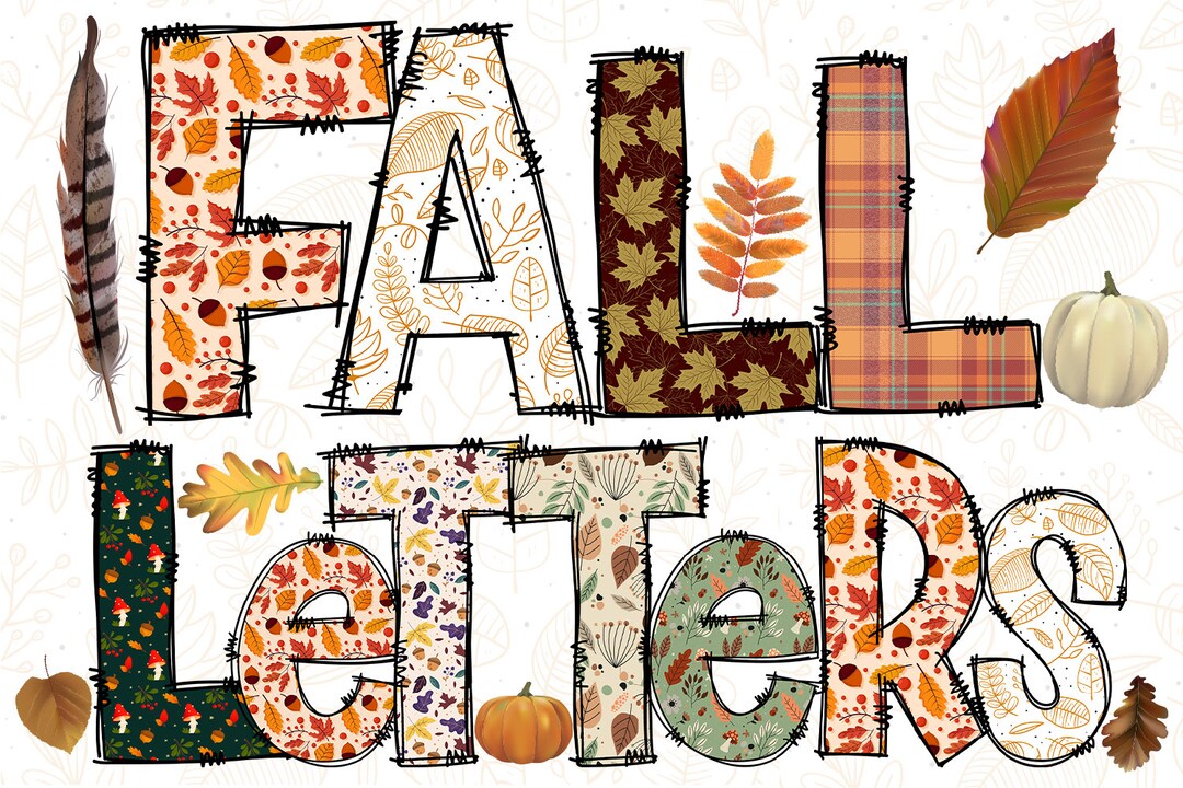 Fall Alphabet Png, Fall Png, Fall Autumn, Fall Alphabet PNG, Fall ...