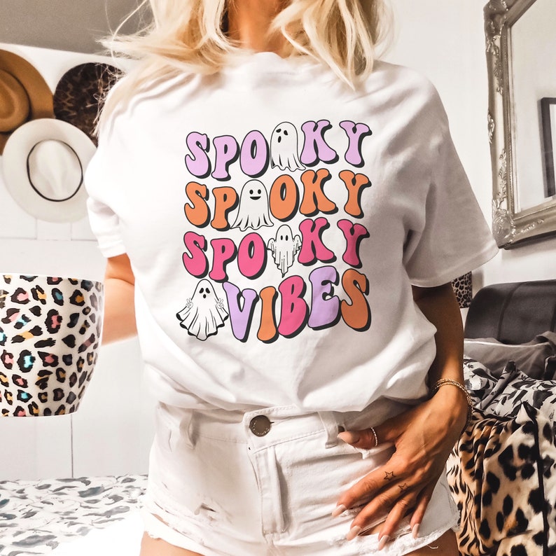 Spooky Vibes Png Ghost Png Retro Halloween Png Vintage - Etsy