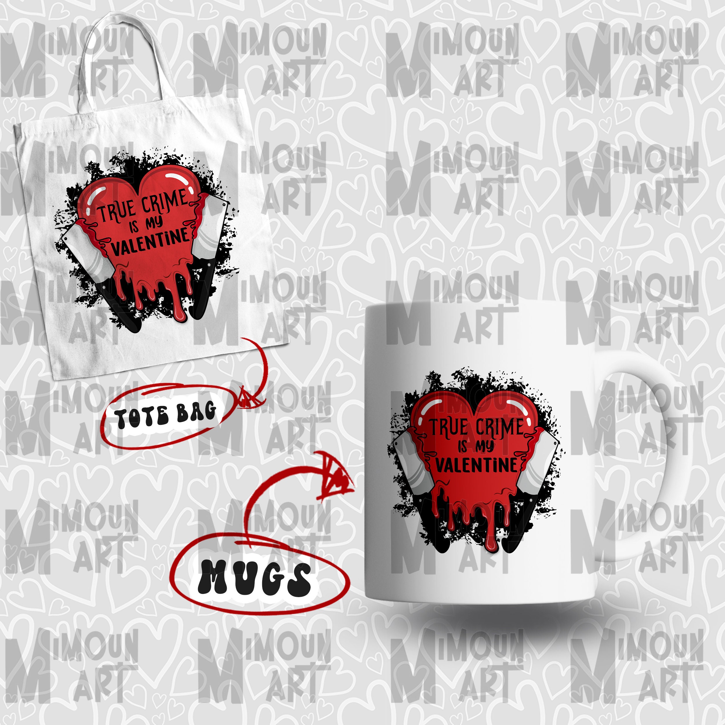 True Crime is My Valentine PNG Valentine's Day - Etsy