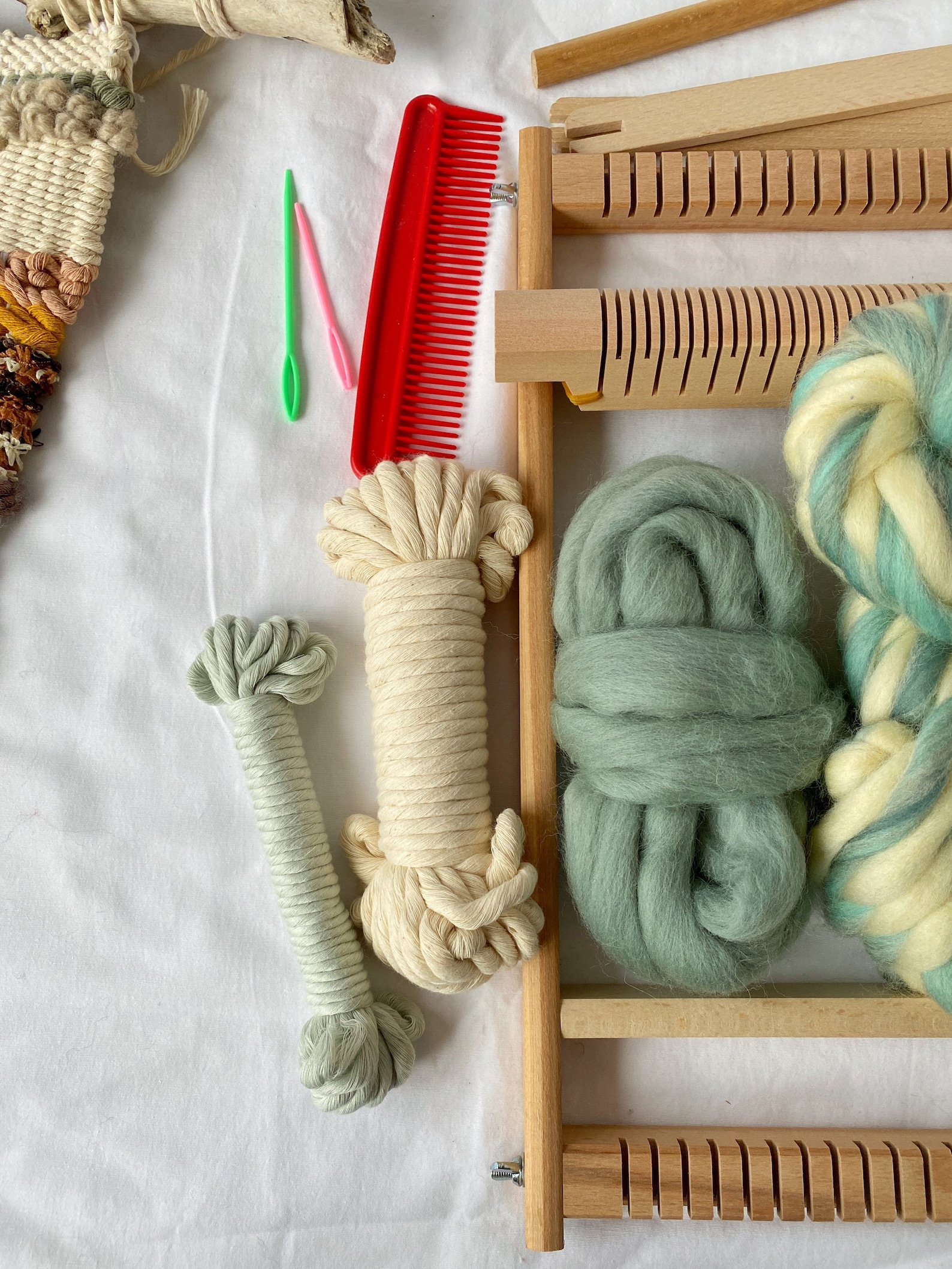 Small Standing Weaving Loom Kit 11 Inch 15 Inch / Weaving Kit for ...