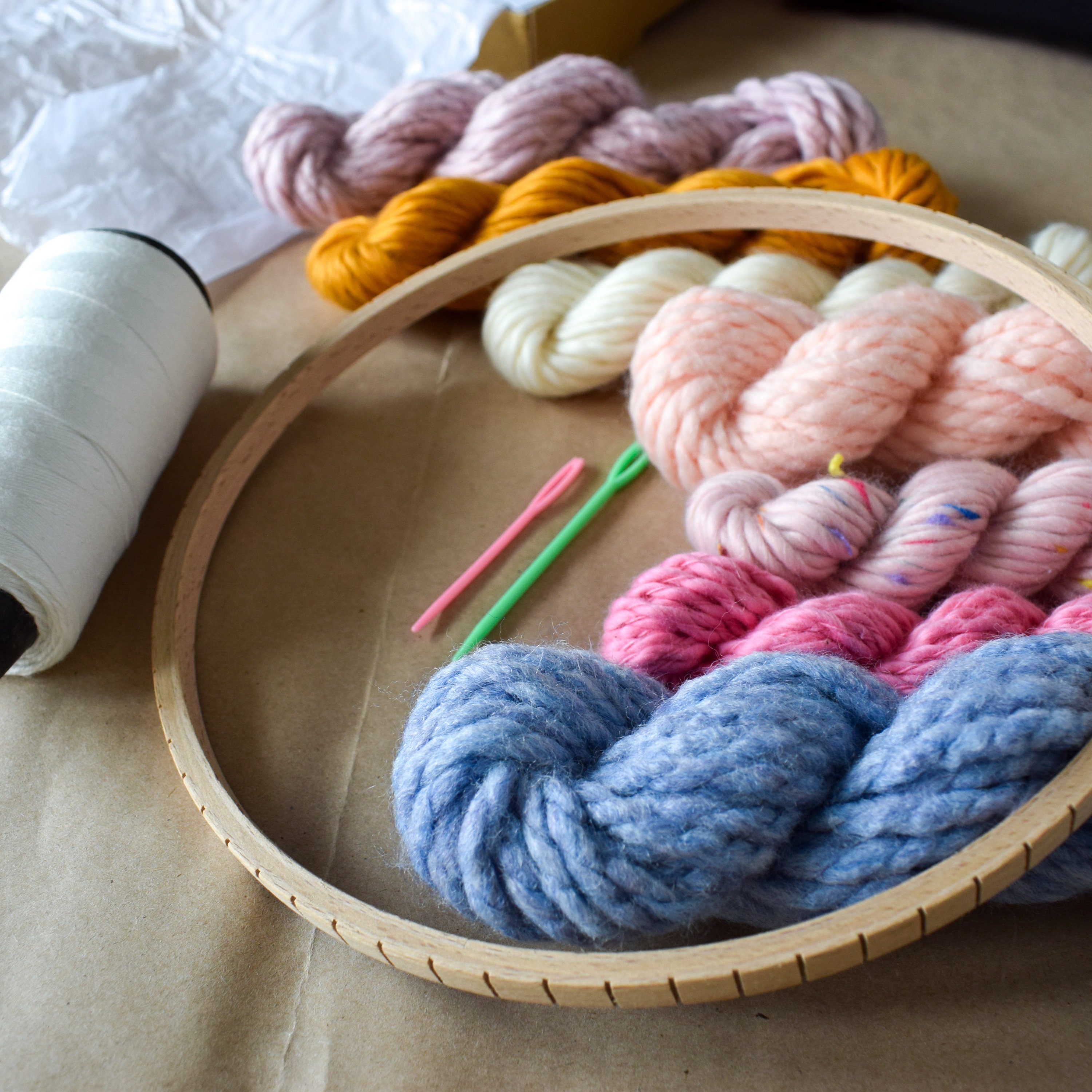 Circular Weaving Loom Kit Round Weaving Loom Weaving Art Therapy Set ...