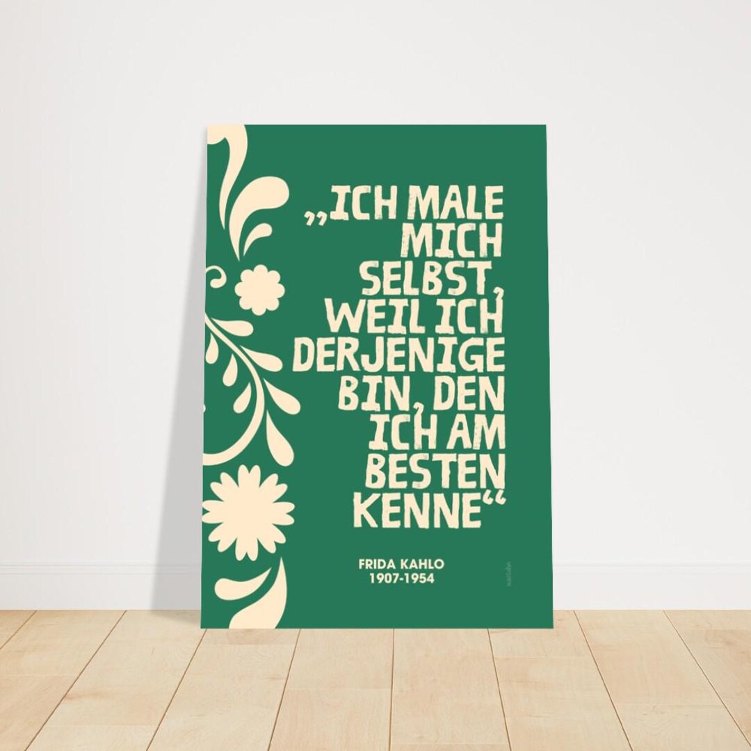 Frida Kahlo Quote Poster, Wall Art Decor, Inspirational Quote ...