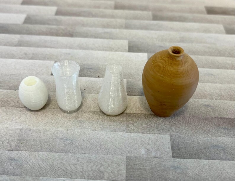 Digital File ONLY - 1:12 Scale Flower Vases 3D Print STL, OBJ File - Etsy