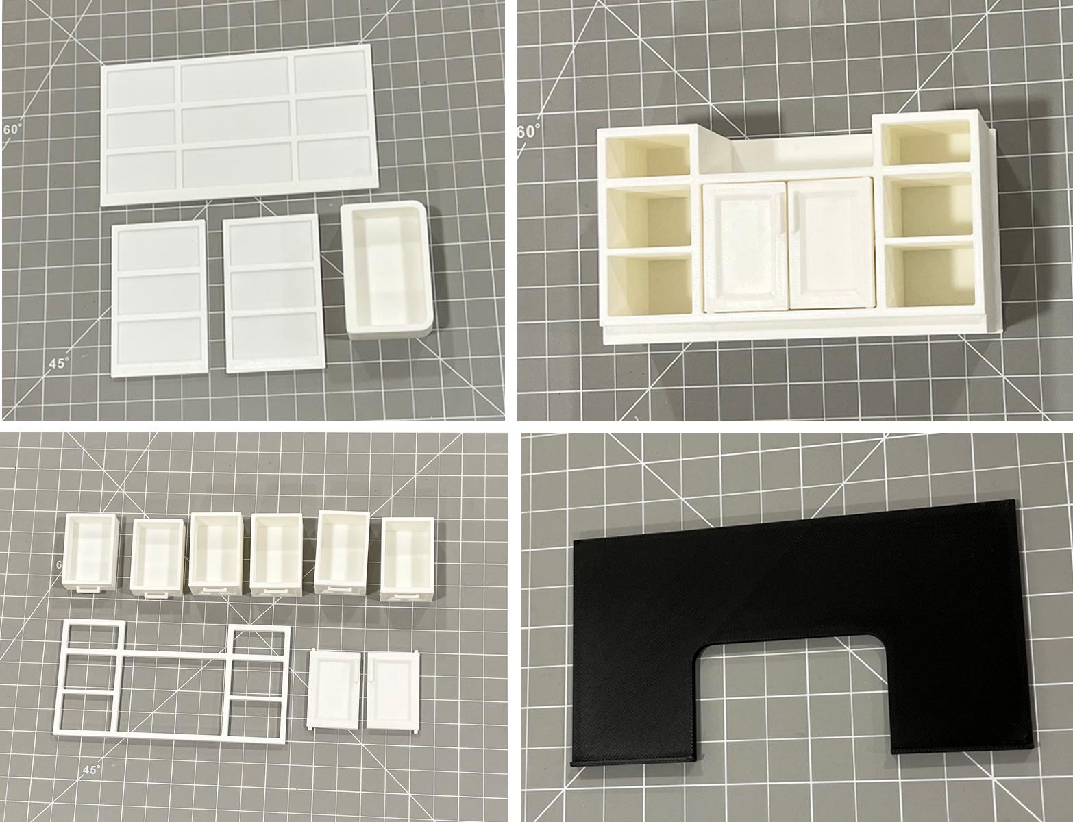 3D Digital STL File ONLY 1:12 Scale Kitchen Cabinets and Island - Etsy