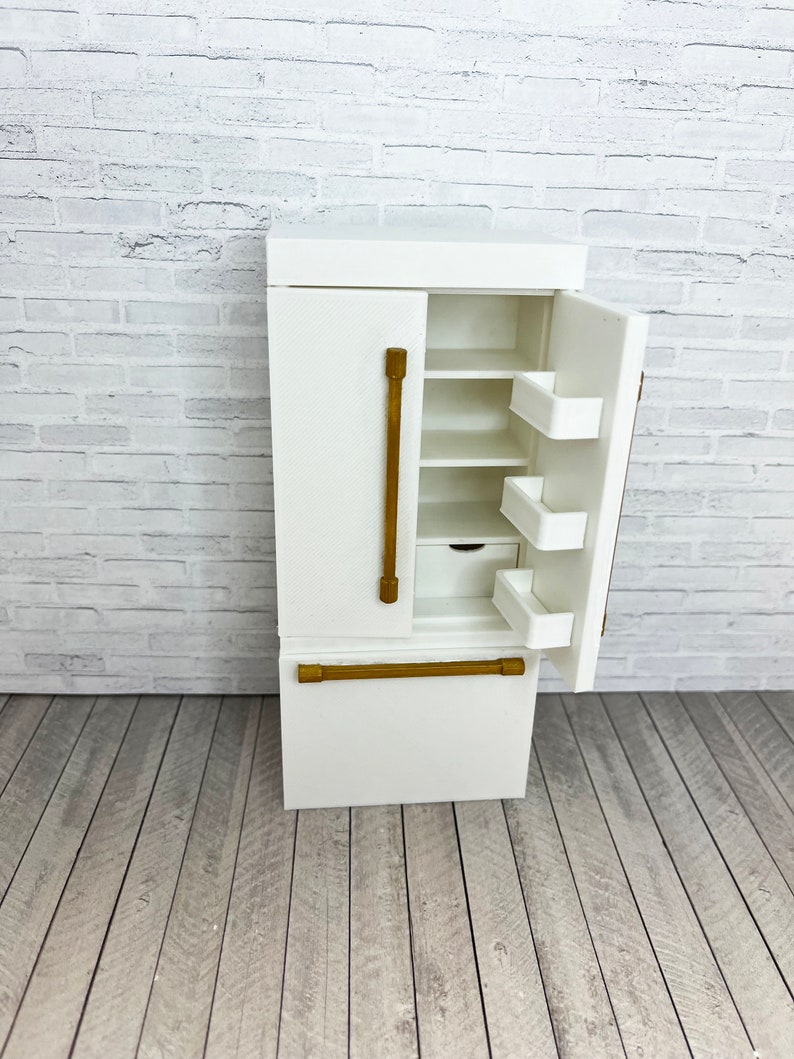 Digital 3D Print File 1:12 Scale Dollhouse Refrigerator OBJ, & STL ...