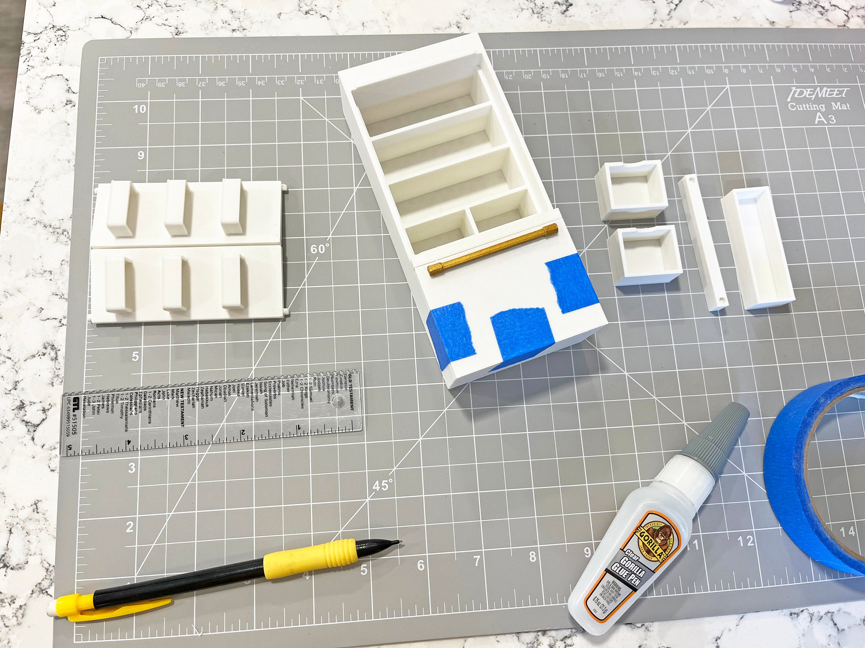 Digital 3D Print File 1:12 Scale Dollhouse Refrigerator OBJ, & STL ...