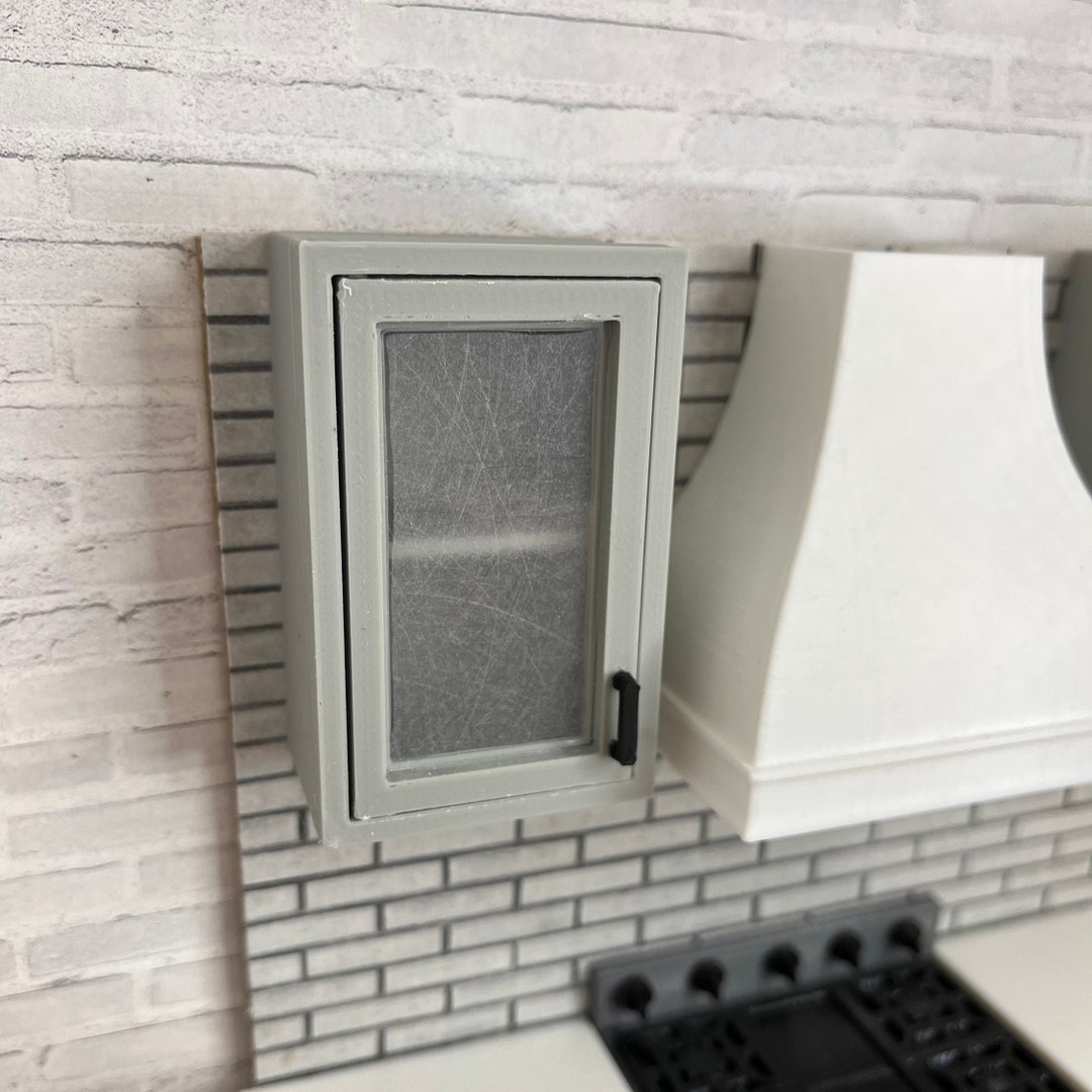 3D Digital Print File 1:12 Scale Upper Cabinet 3D Digital Print STL ...