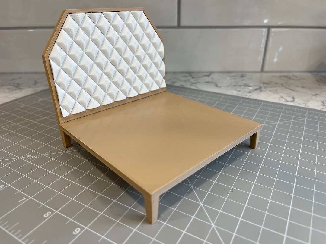 3D Digital Print File ONLY, 1:12 Scale Quilted Queen Size Headboard STL ...