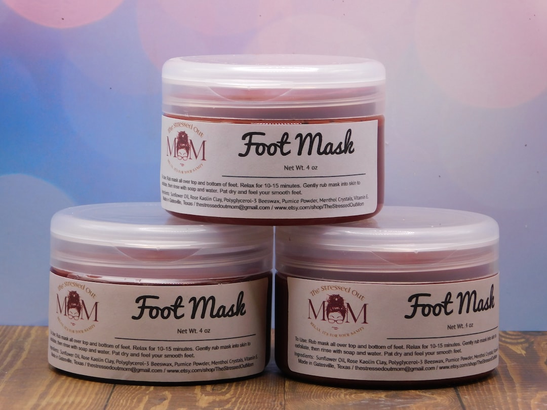 4 Oz Rose Kaolin Clay Foot Mask - Etsy