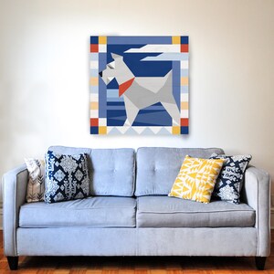 Silver Schnauzer Dog Barn Quilt Painting Pattern: DIY Wall Art Tutorial ...