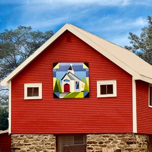 Country Church Barn Quilt Painting Pattern: DIY Wall Art Tutorial (PDF ...